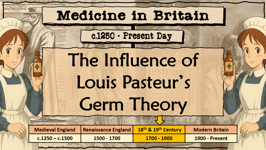 Louis Pasteur Germ Theory - GCSE History Edexcel - Medicine in Britain ...
