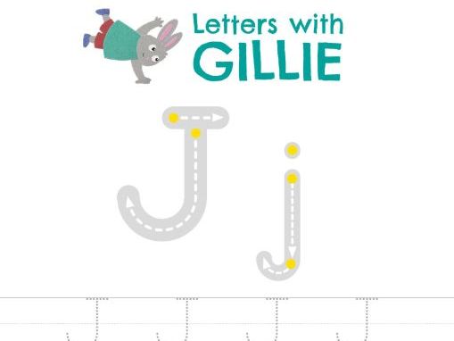 EYFS Handwriting - Alphabet J - It's Gillie | Teaching Resources