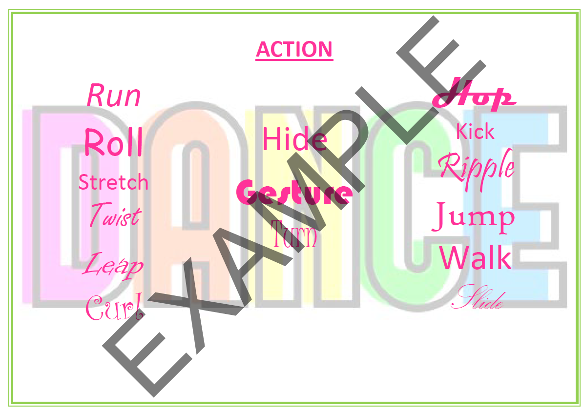 Dance KS3 Key Word Posters | Teaching Resources