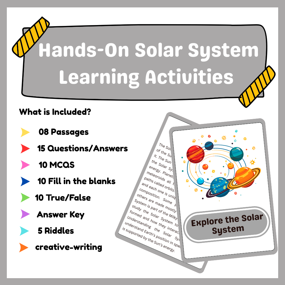 Solar System Learning Pack Worksheets and Learning Activities | Teaching Resources