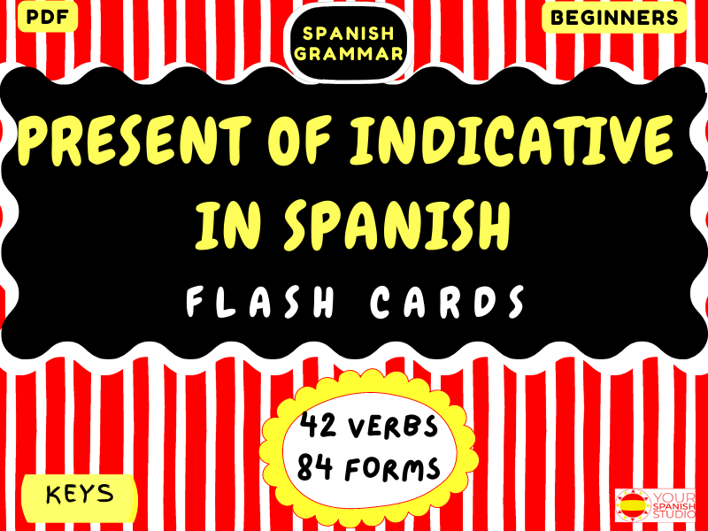 Present of Indicative in Spanish Irregular verbs Flashcards Presente ...