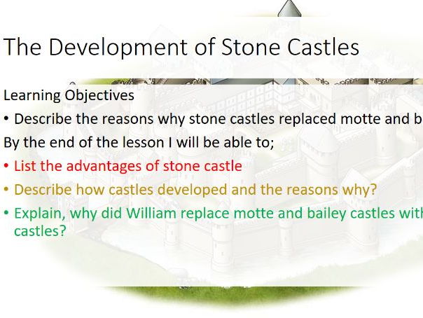 The Development of Stone Castles | Teaching Resources
