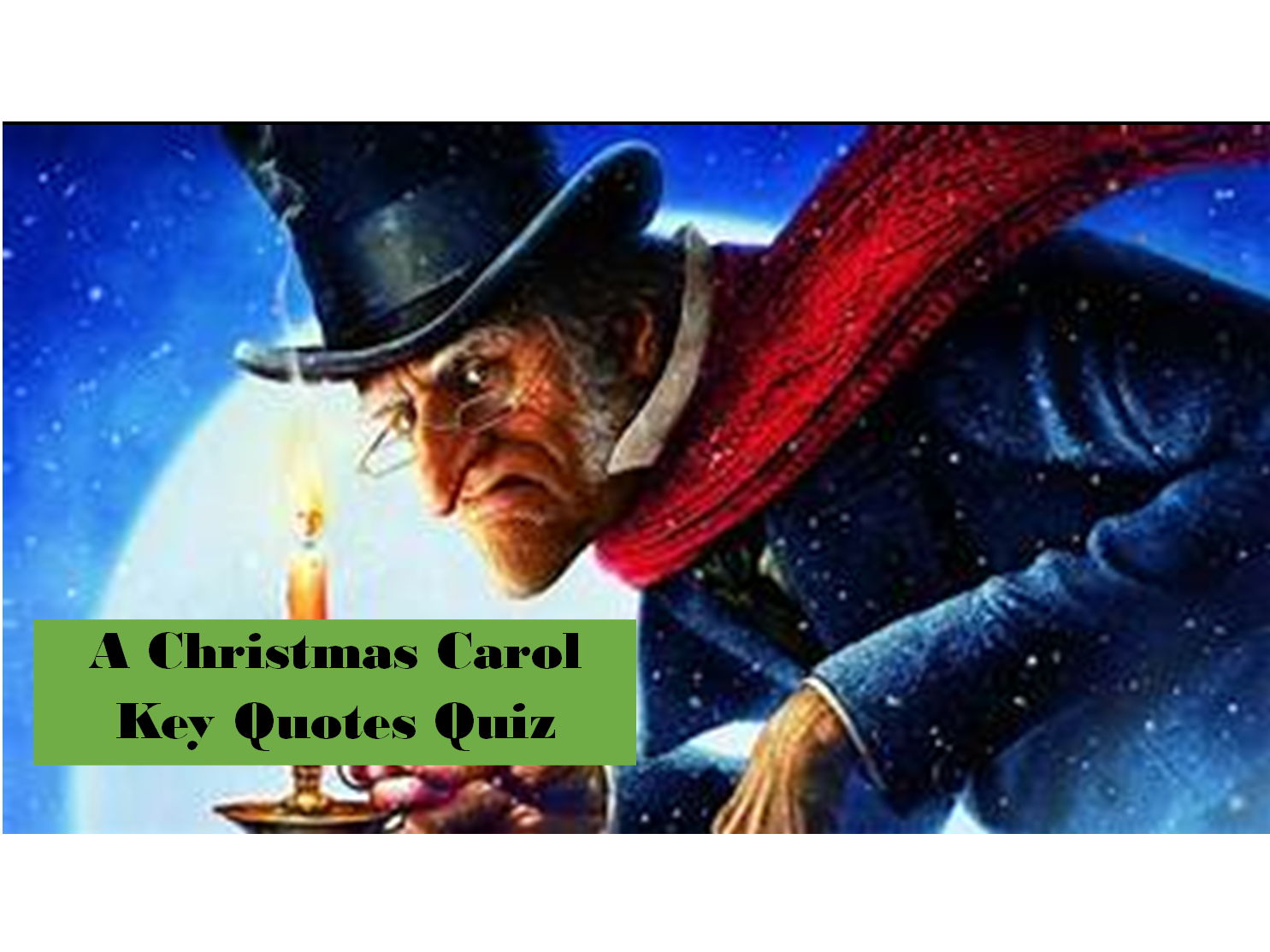 A Christmas Carol Key Quotes Quiz GCSE | Teaching Resources
