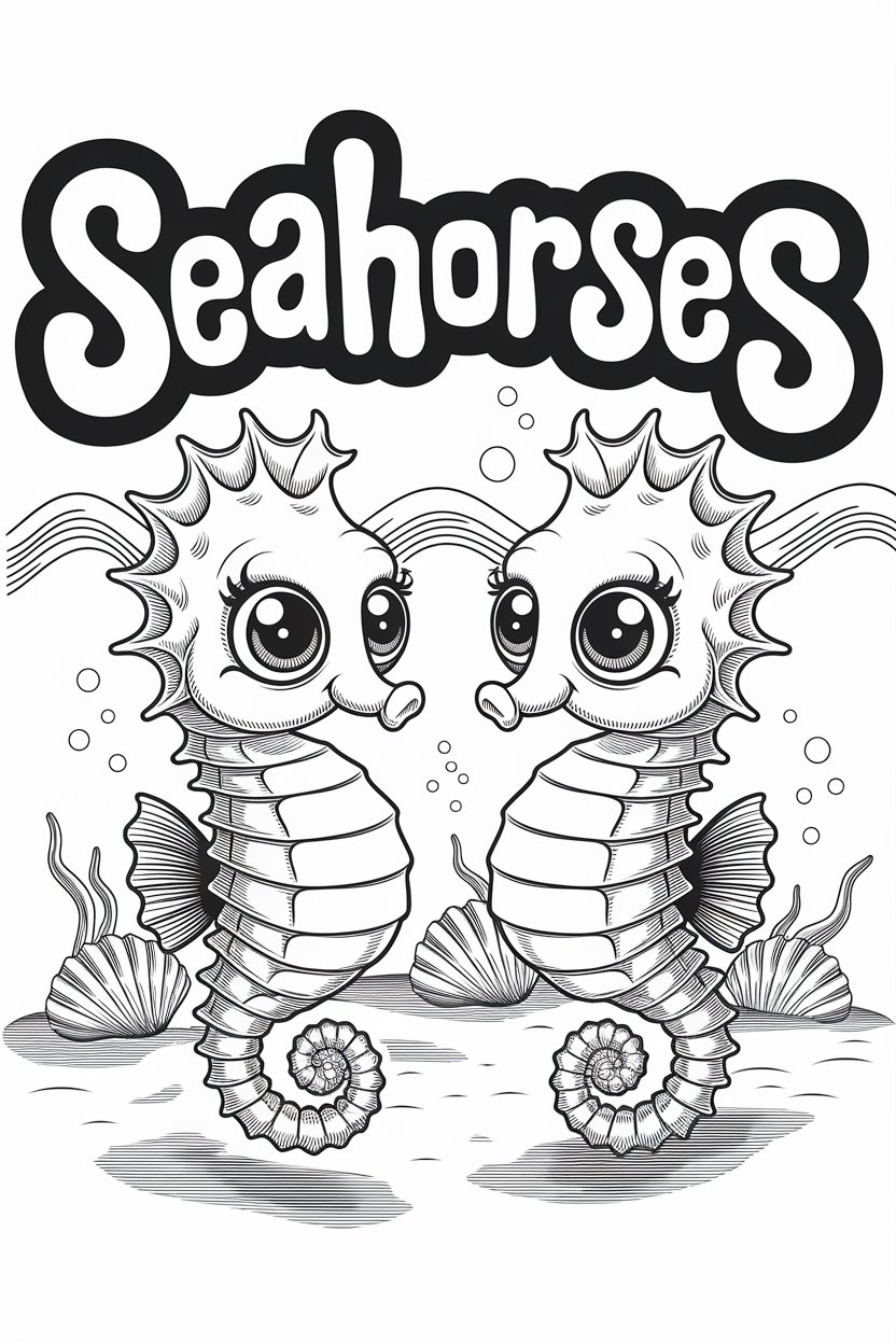20+ Sea Creatures Coloring Pages A4 PDF Printable Colouring Coloring ...