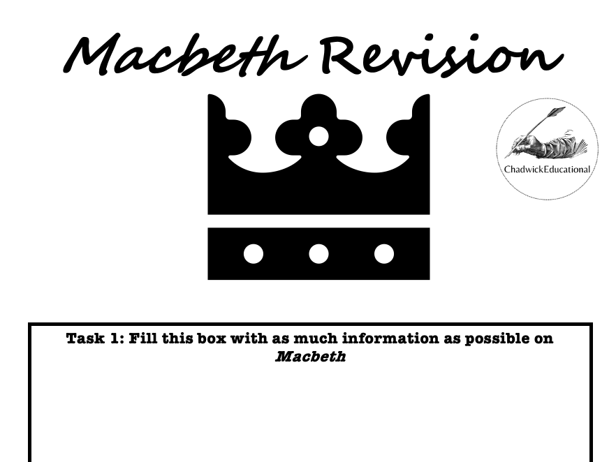 GCSE: Macbeth Revision Booklet | Teaching Resources