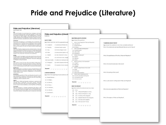 Pride and Prejudice (Literature) | Teaching Resources