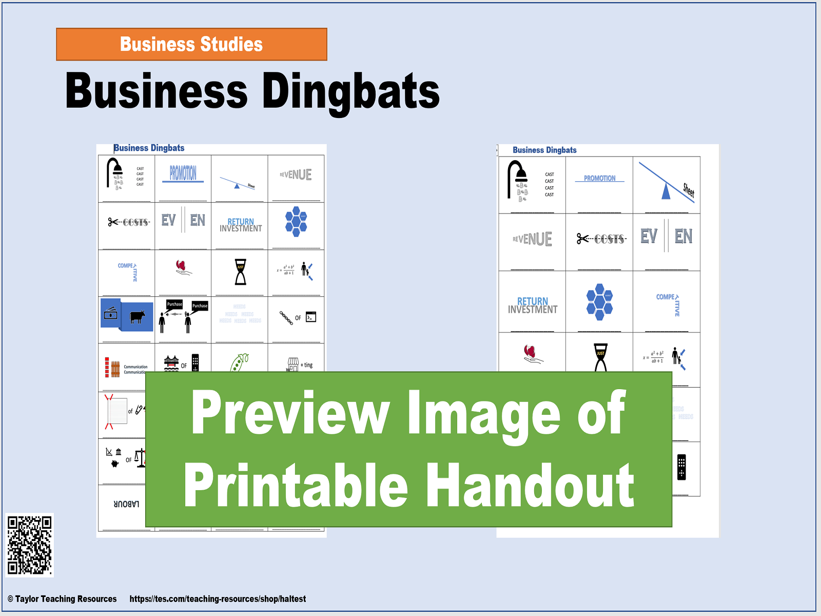 Business Studies Dingbats / Rebus Puzzles - Revision - GCSE / A Level ...