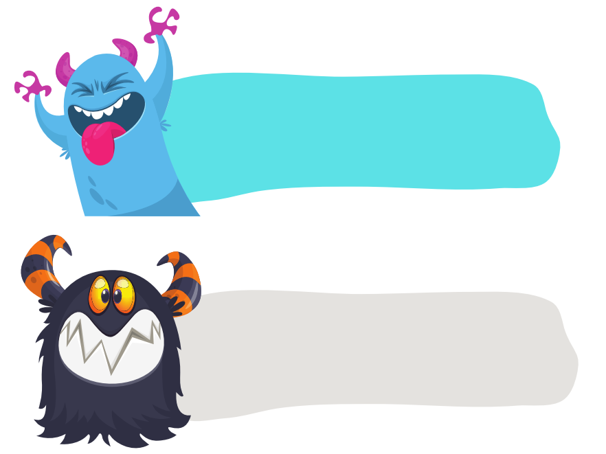 Monster Themed Locker or Tray Labels | Teaching Resources