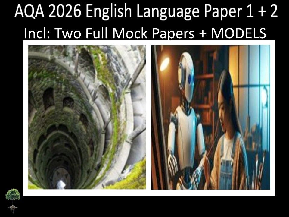 Two AQA GCSE English Language Paper 1 + 2 Mocks | Models | Teaching ...