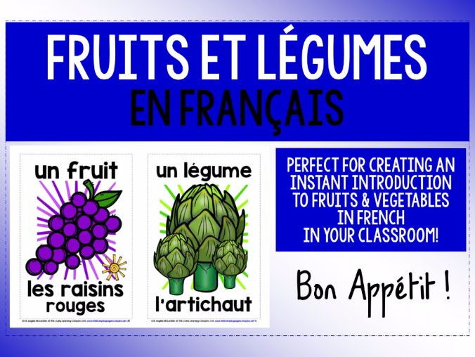 List Of All Fruits And Vegetables In French Fruit - Match the Spanish ...