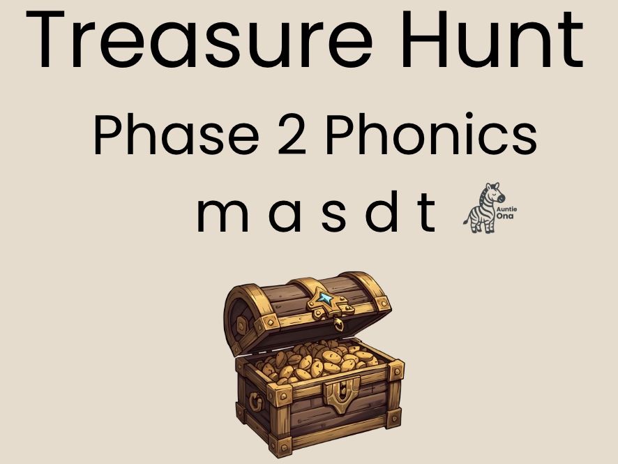 EYFS Reception Phase 2 Phonics Treasure Hunt | Teaching Resources
