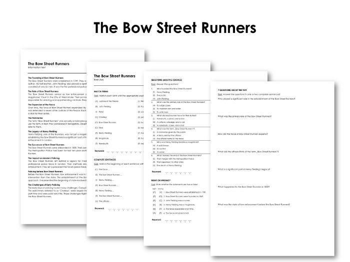 The Bow Street Runners | Teaching Resources