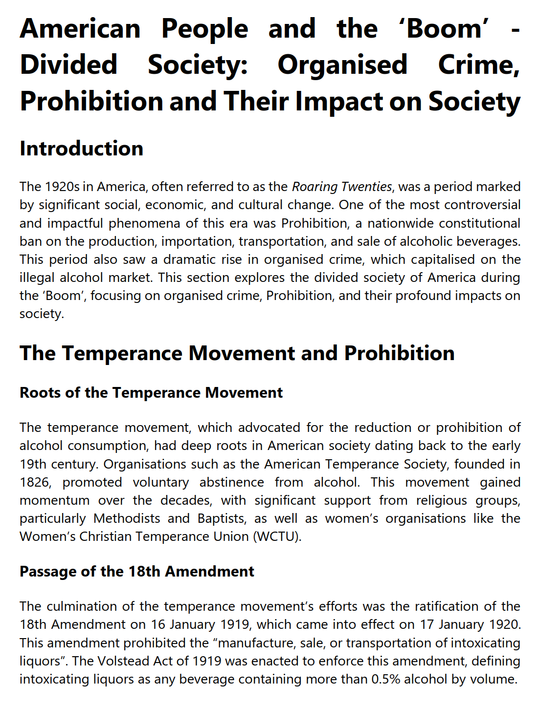 AQA GCSE History – Paper 1 Option AD Revision Notes | Teaching Resources