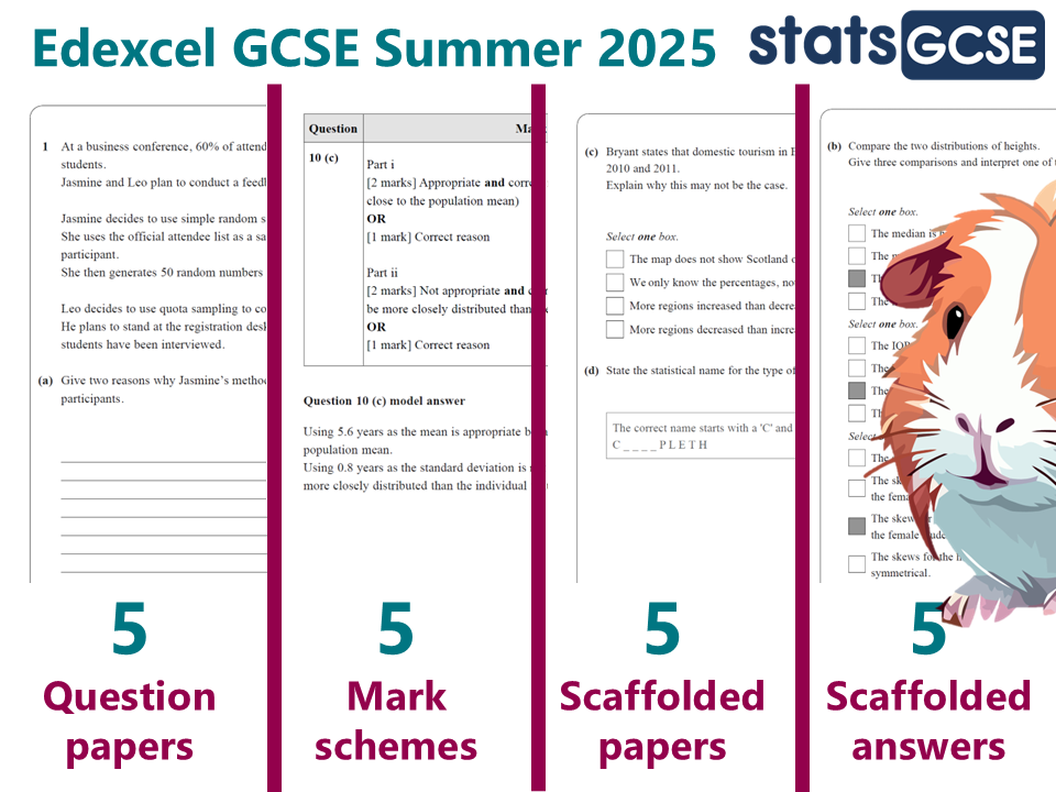 Statistics GCSE 2025 Edexcel Higher Prediction Paper 2 | Teaching Resources
