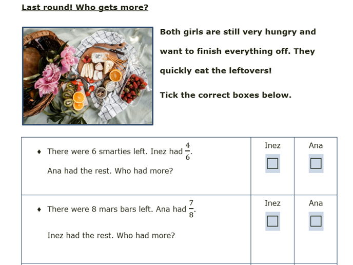 More or Less Than Half (A) - KS2 Fractions | Teaching Resources