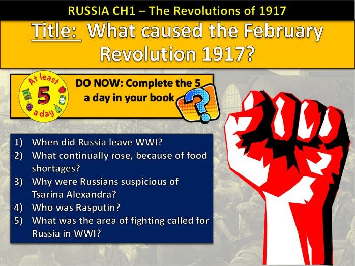GCSE History Edexcel 9–1: Russia L4 – Causes of the February Revolution ...