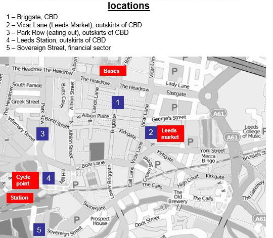 Fieldwork; GCSE Urban fieldwork booklet - based on Leeds by ...
