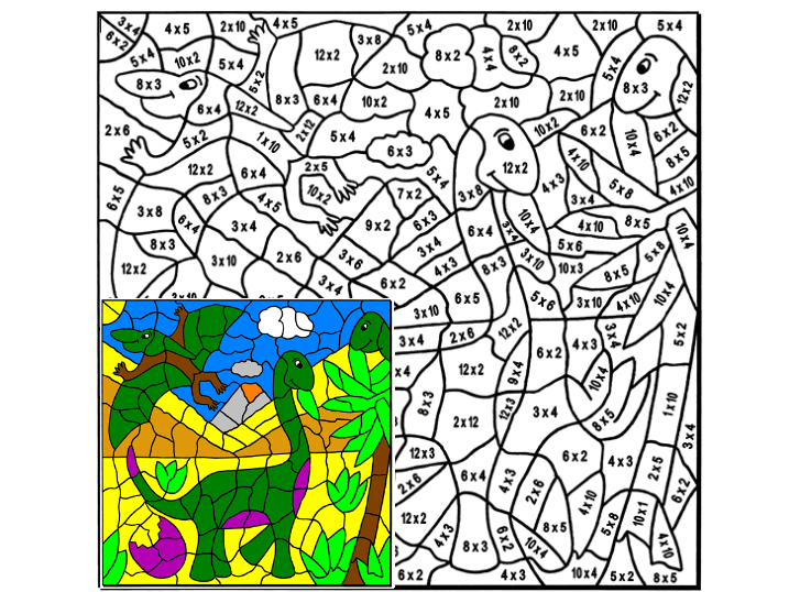 Times Tables Colouring Puzzle Two By Arithmetints Teaching Resources