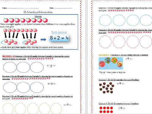 Elementary school multiplication and division resources