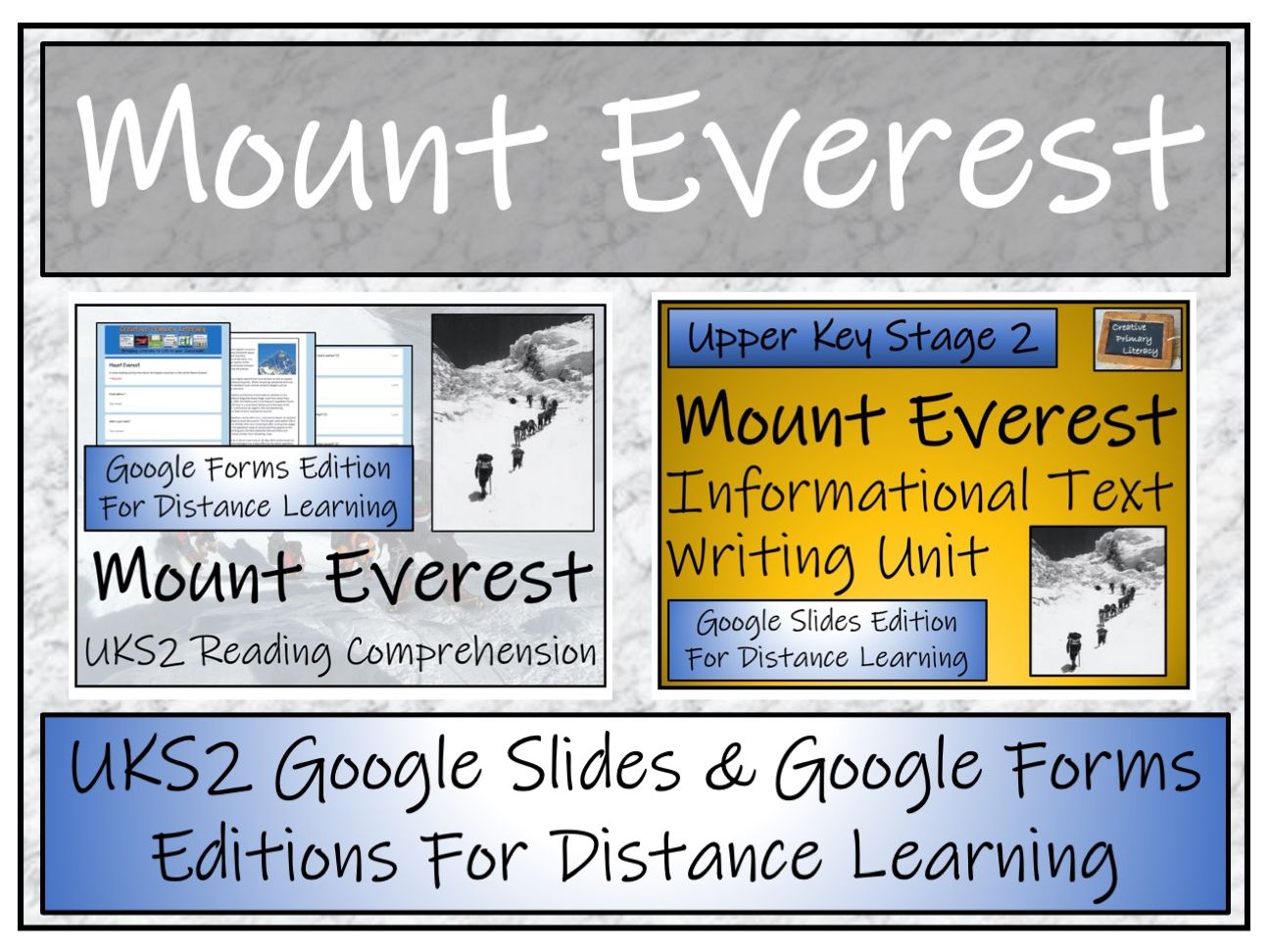 UKS2 Mount Everest Informational Writing & Reading Comprehension Bundle ...