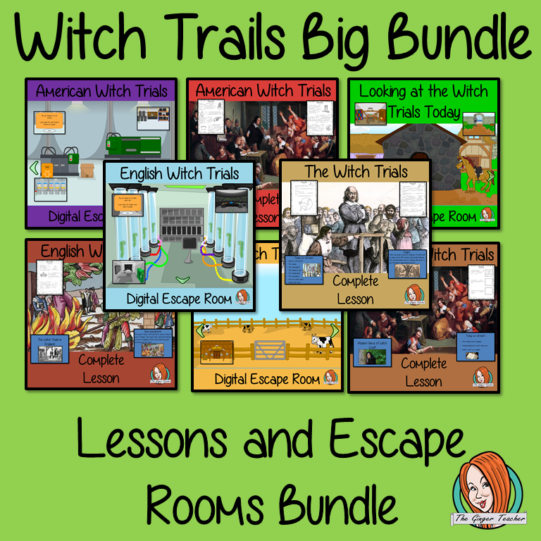 Witch Trials Lessons And Escape Rooms Big Bundle Teaching Resources