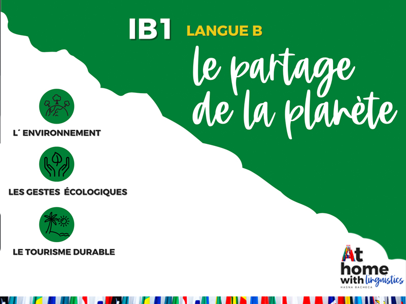 French Vocabulary List Sharing the Planet IB1 - Langue B | Teaching ...
