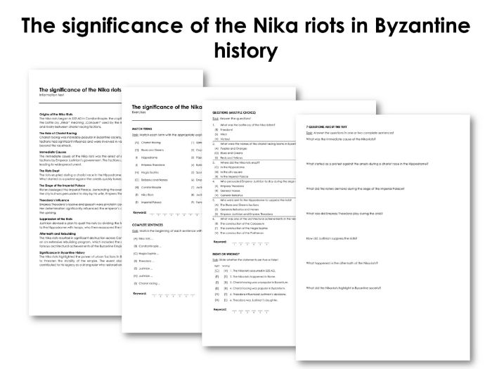 The significance of the Nika riots in Byzantine history | Teaching ...