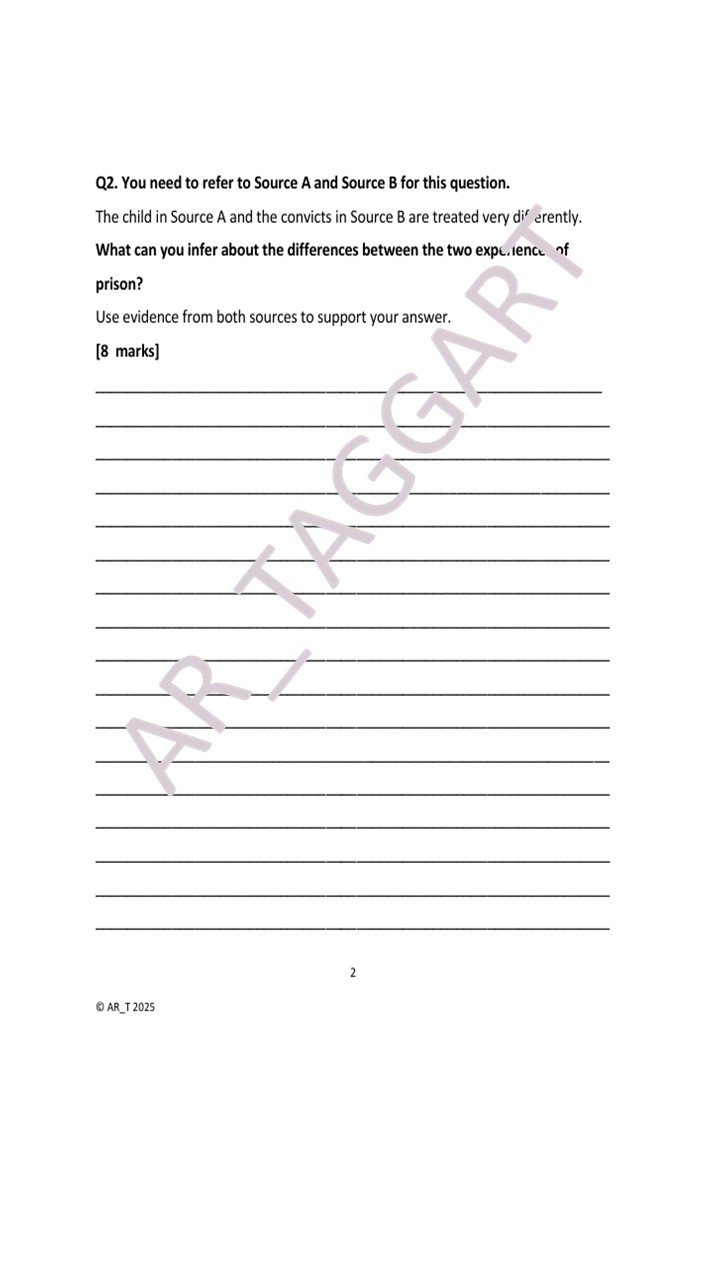 AQA FULL ( RE-SIT& 2026) Paper 2 + AO Self-Assessment + Teacher Answers ...