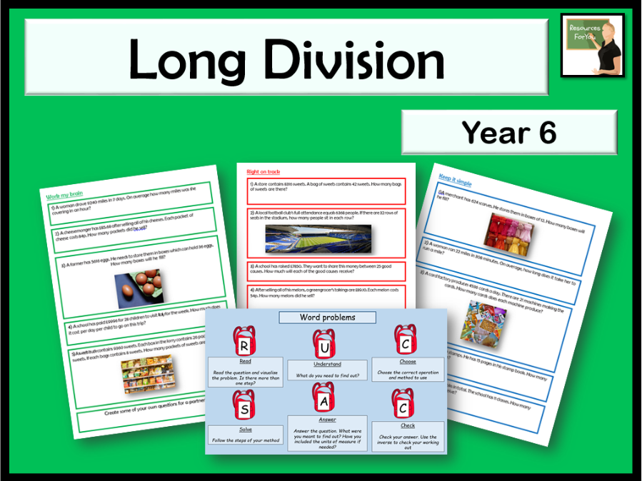 Maths Long Division Year 6 Teaching Resources