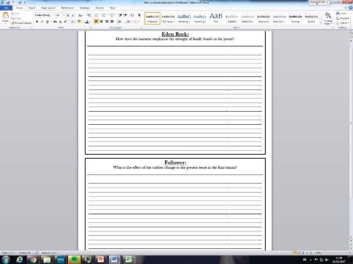 Revision Booklet Love And Relationships Aqa Poetry Teaching Resources