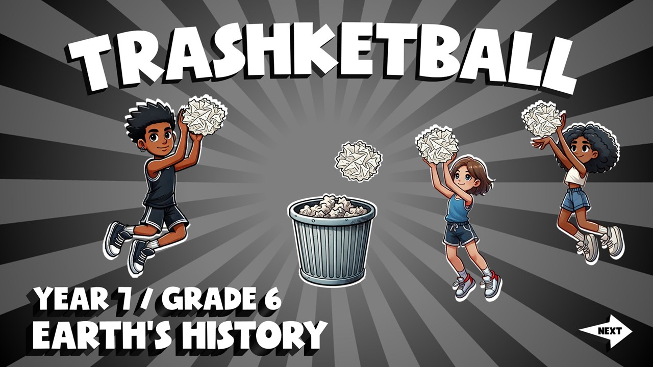 Earth’s History TRASHKETBALL Science Game | No-Prep Year 7 Review ...