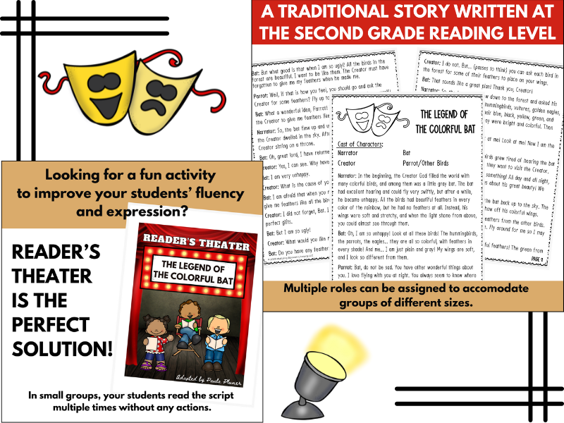 Reader’s Theater Script, Decodable Mexican Folktale, Aztec Legend, 2nd ...