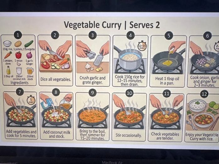 Visual Recipes 2 Storyboards SEND EAL Cooking | Teaching Resources
