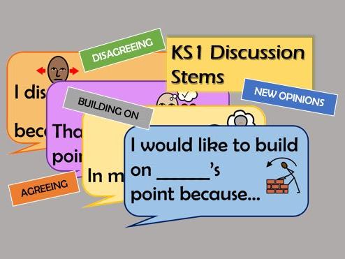 KS1 Discussion Stems *DISPLAY* | Teaching Resources