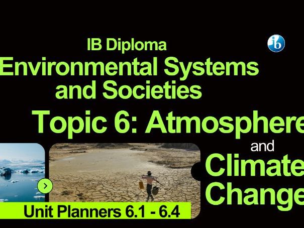 IB ESS Complete Topic 6 Atmosphere and Climate Change Bundle – Unit ...