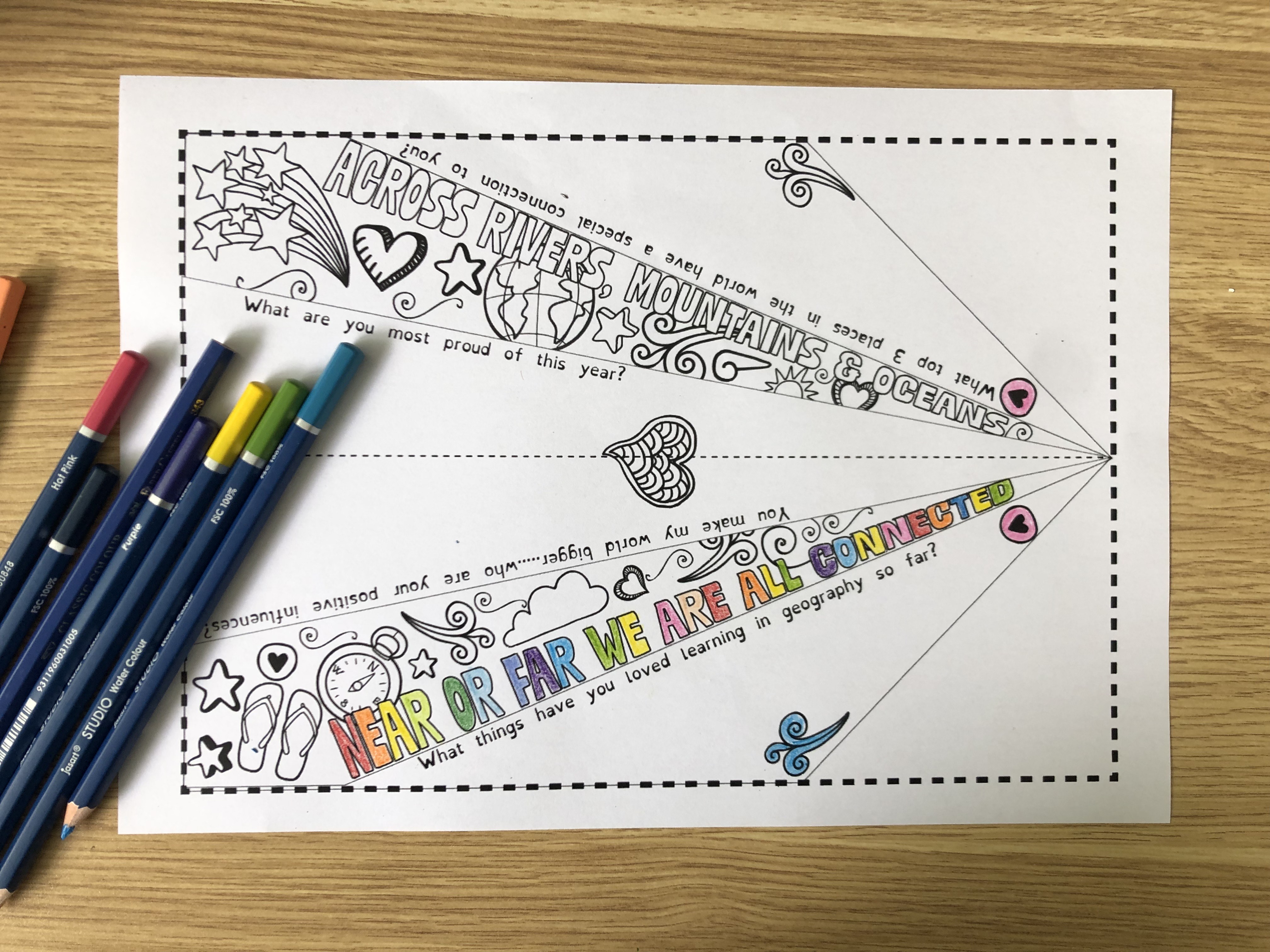 Valentines day paper aeroplane activity | Teaching Resources