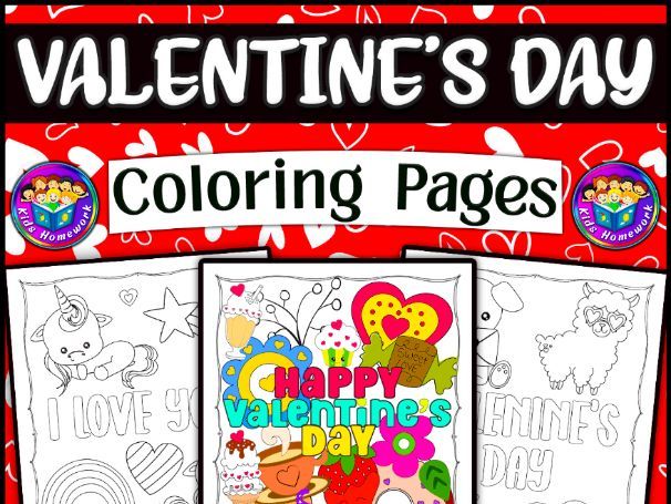 Valentine’s Day Coloring Pages I Fun Valentine's Day Activity I ...