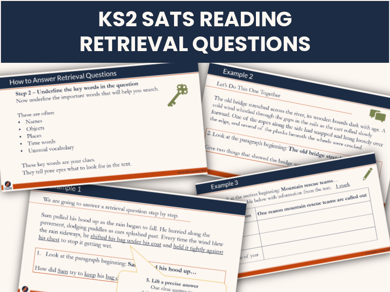 KS2 SATs Reading: How to Answer Retrieval Questions | Teaching Slides ...