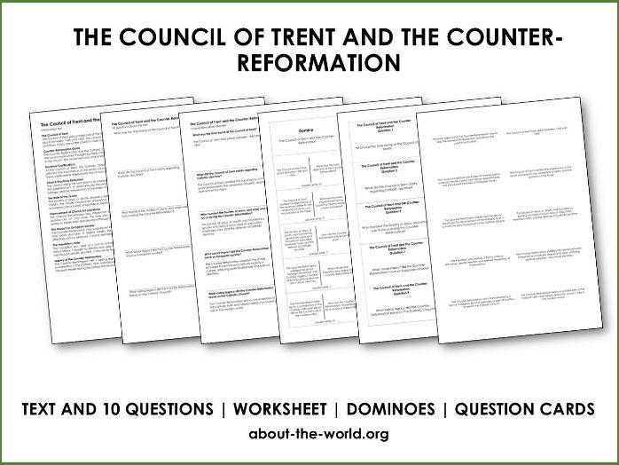 The Council of Trent and the Counter-Reformation | Teaching Resources