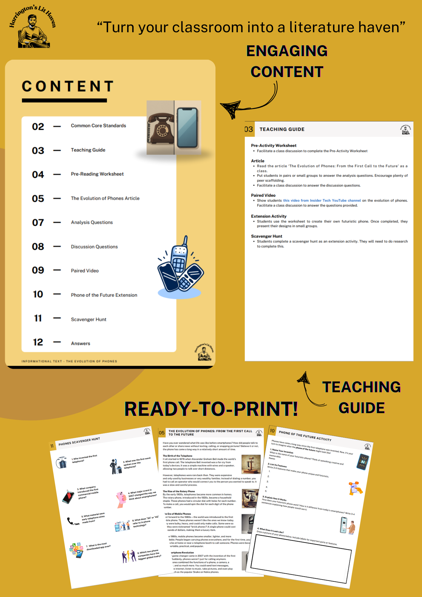 The Evolution of Phones Informational Text - ELA - Article + Activities ...