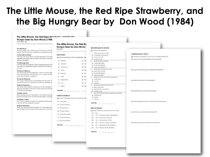 The Little Mouse, the Red Ripe Strawberry, and the Big Hungry Bear by ...