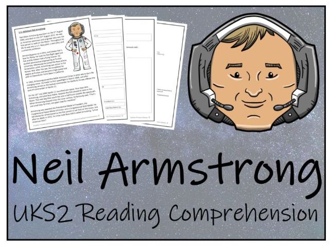 UKS2 History - Neil Armstrong Reading Comprehension & Biography Bundle ...