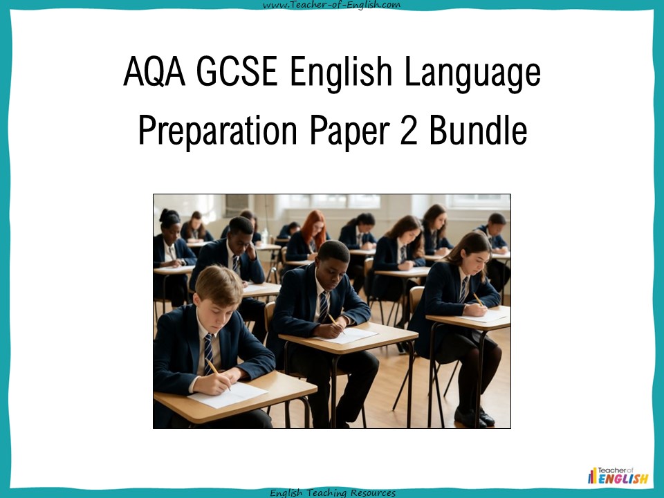 AQA GCSE English Language Exam Preparation - Paper 2 | Teaching Resources