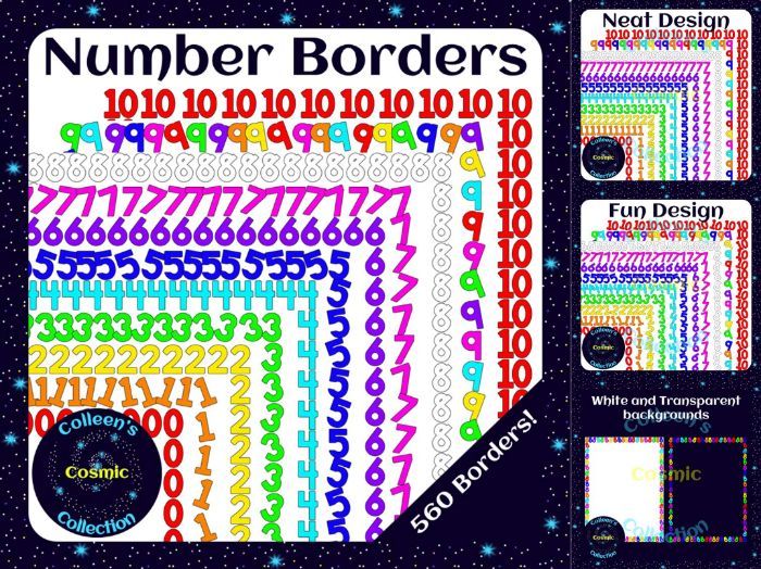 Number Borders | Teaching Resources