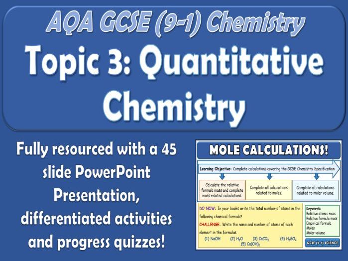 AQA GCSE (9-1) Chemistry Paper 1 Bundle | Teaching Resources