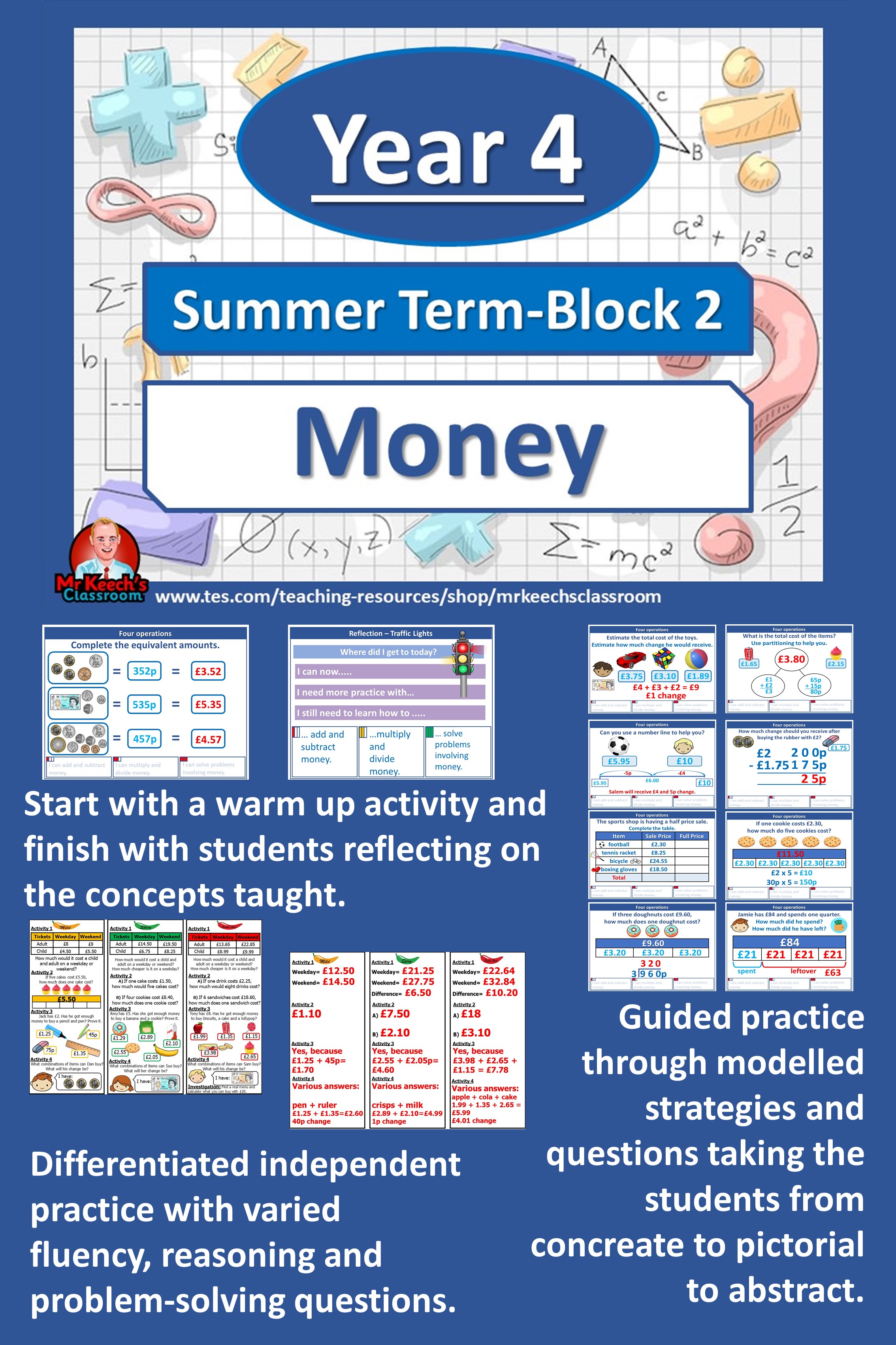 Year 4 – Money – Ordering Money - White Rose Maths | Teaching Resources