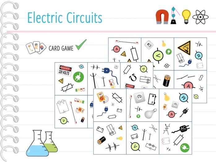 Electric circuits - Card Game | Teaching Resources