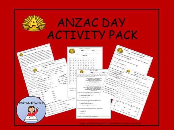 AnzacDayActivityPack-MiddletoUpperPrimary | Teaching Resources