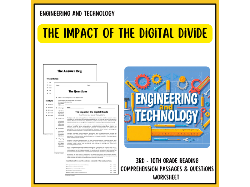 The Impact of the Digital Divide Reading Comprehension Passages ...