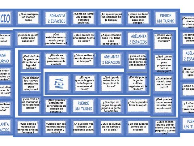 City versus Country Spanish 4 Worksheet-2 Game-1 Exam Bundle | Teaching ...